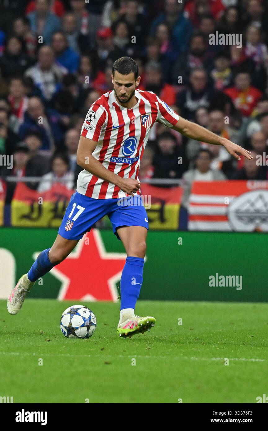 David Hancko of Atletico de Madrid seen in action during the UEFA ...