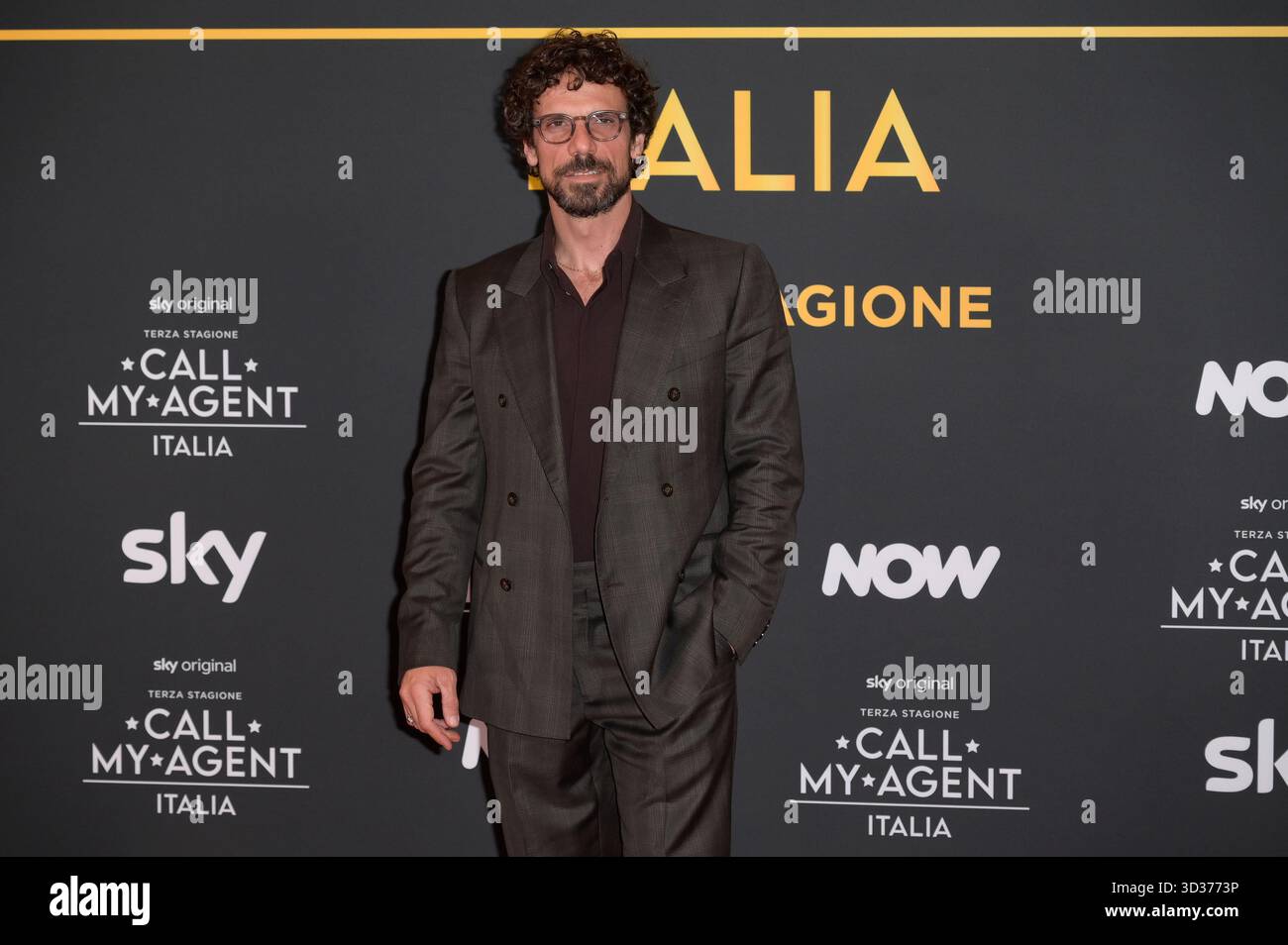 Francesco Montanari attends the red carpet of Sky tv program Call my ...