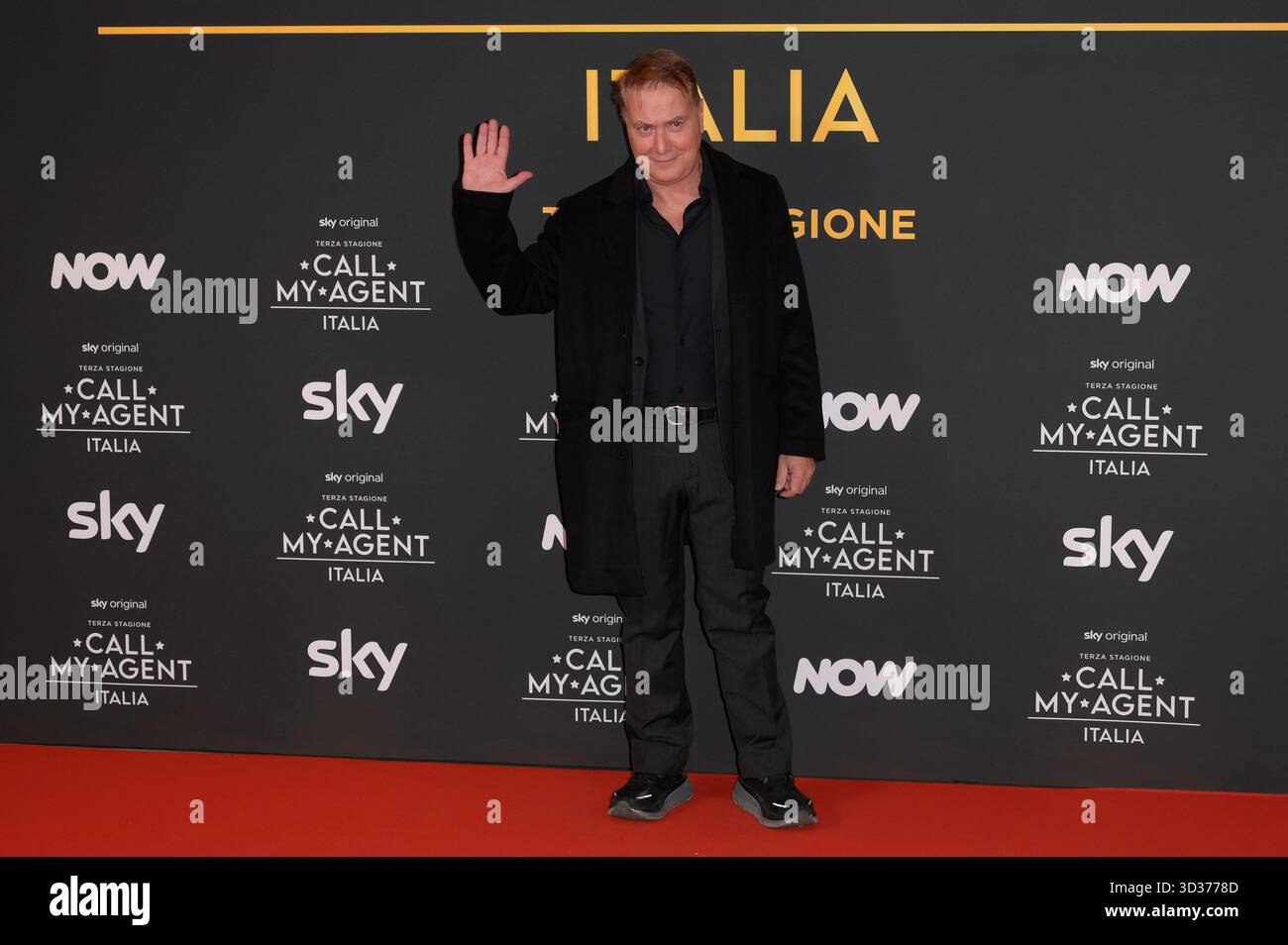 Corrado Guzzanti attends the red carpet of Sky tv program Call my agent ...