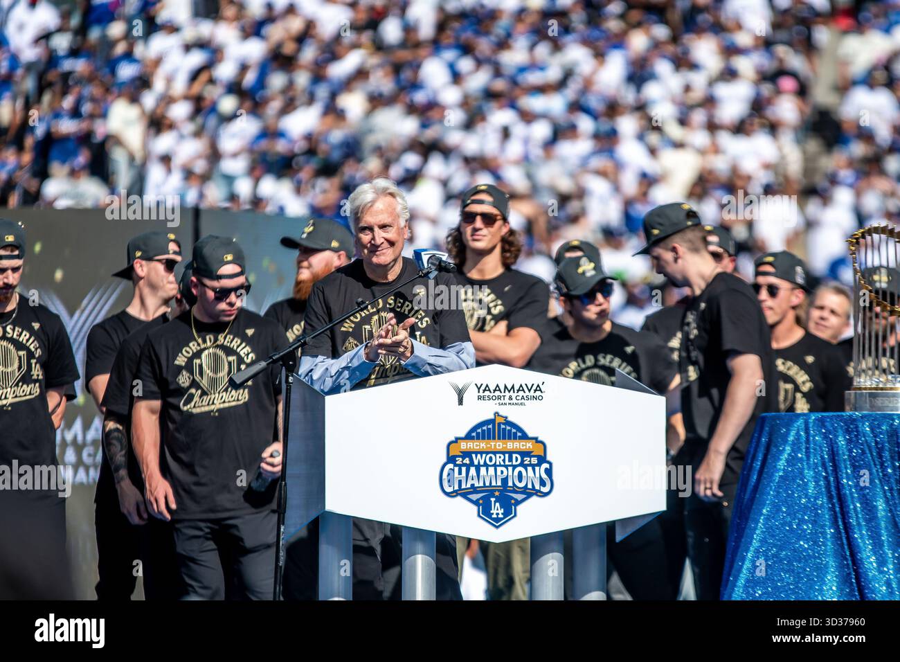 Los Angeles Dodgers chairman and controlling owner Mark Walter at the ...
