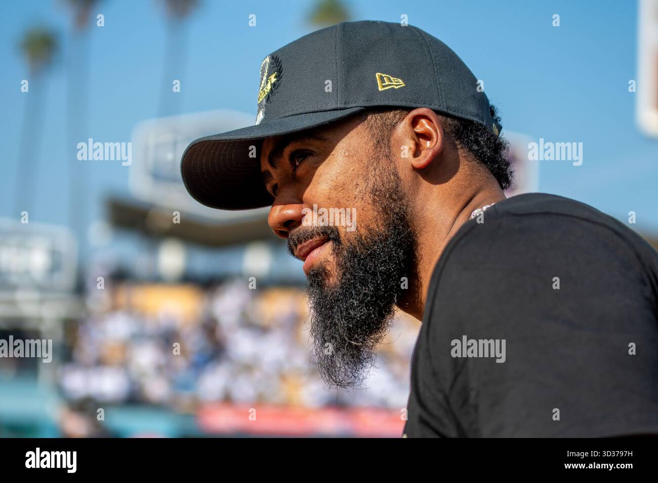 Los Angeles Dodgers right fielder Teoscar Hernandez (37) after the Los ...