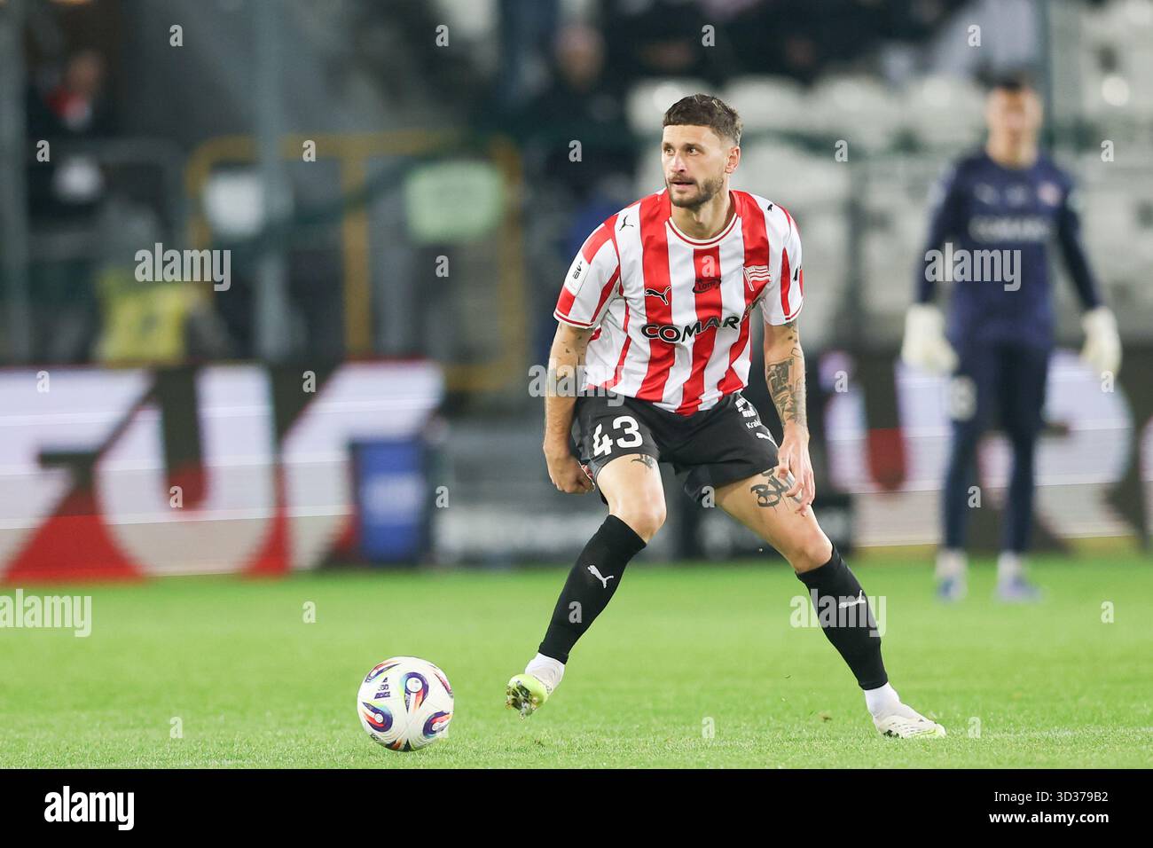 Mateusz Klich of Cracovia Krakow seen in action during Polish League ...