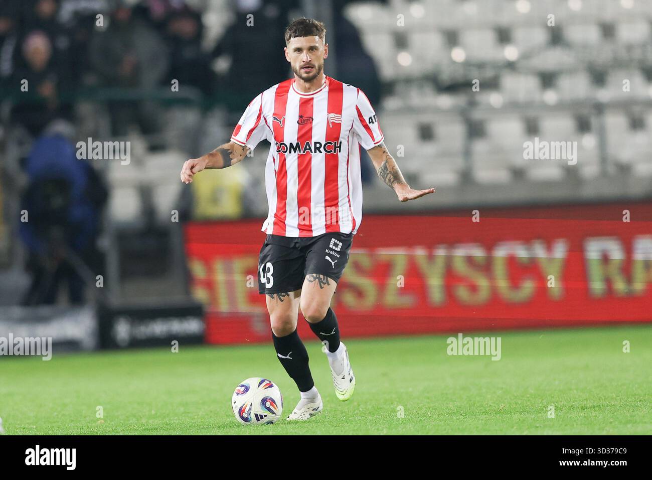 Mateusz Klich of Cracovia Krakow seen in action during Polish League ...