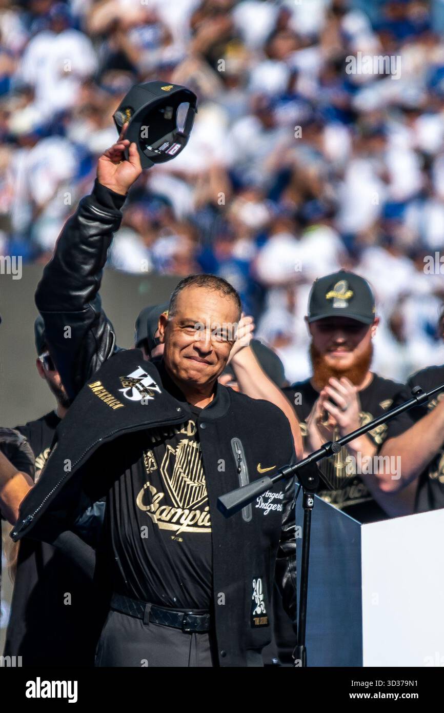 Los Angeles Dodgers manager Dave Roberts at the Los Angeles Dodgers ...