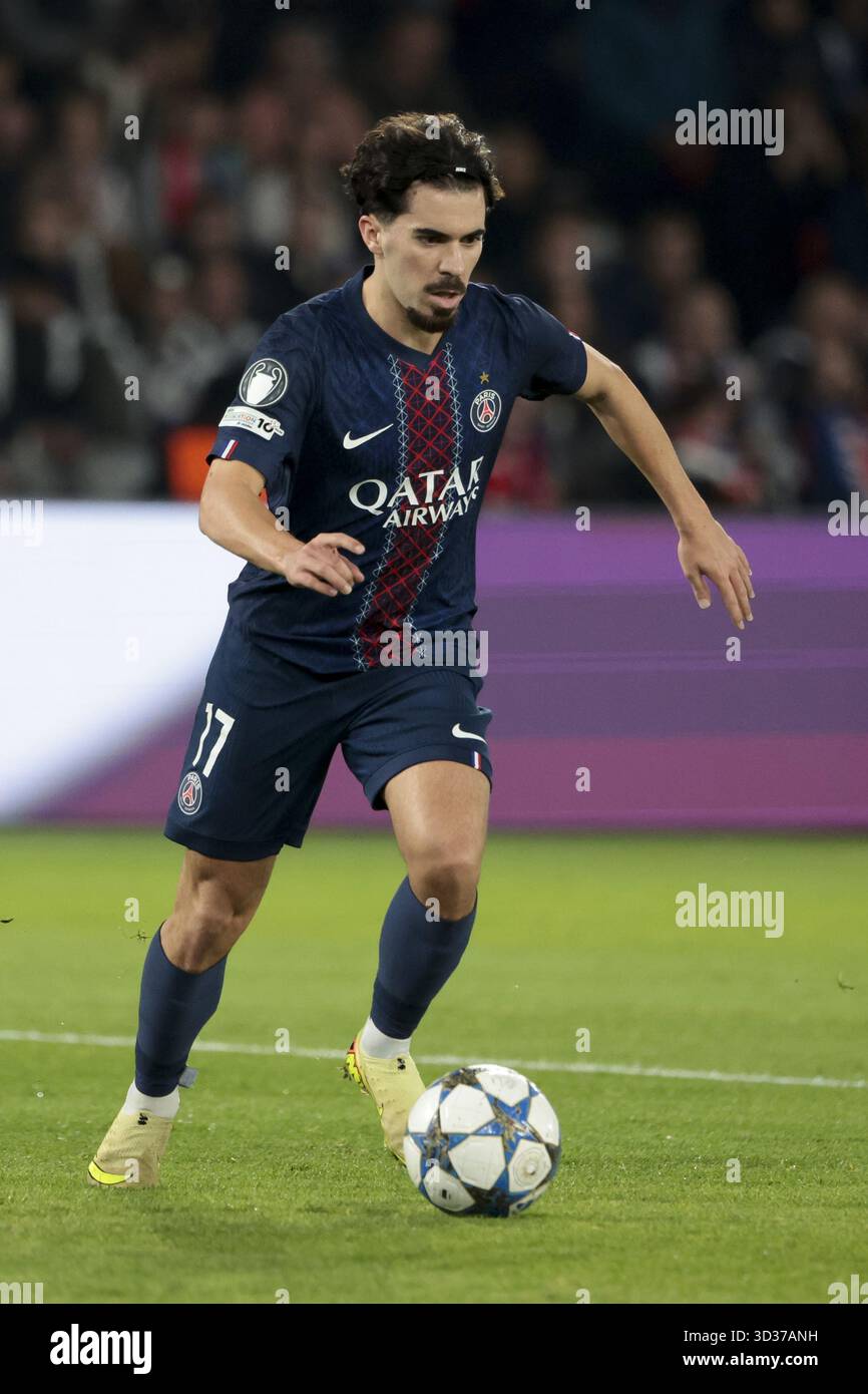 Vitinha of PSG during the UEFA Champions League, League phase, MD4 ...