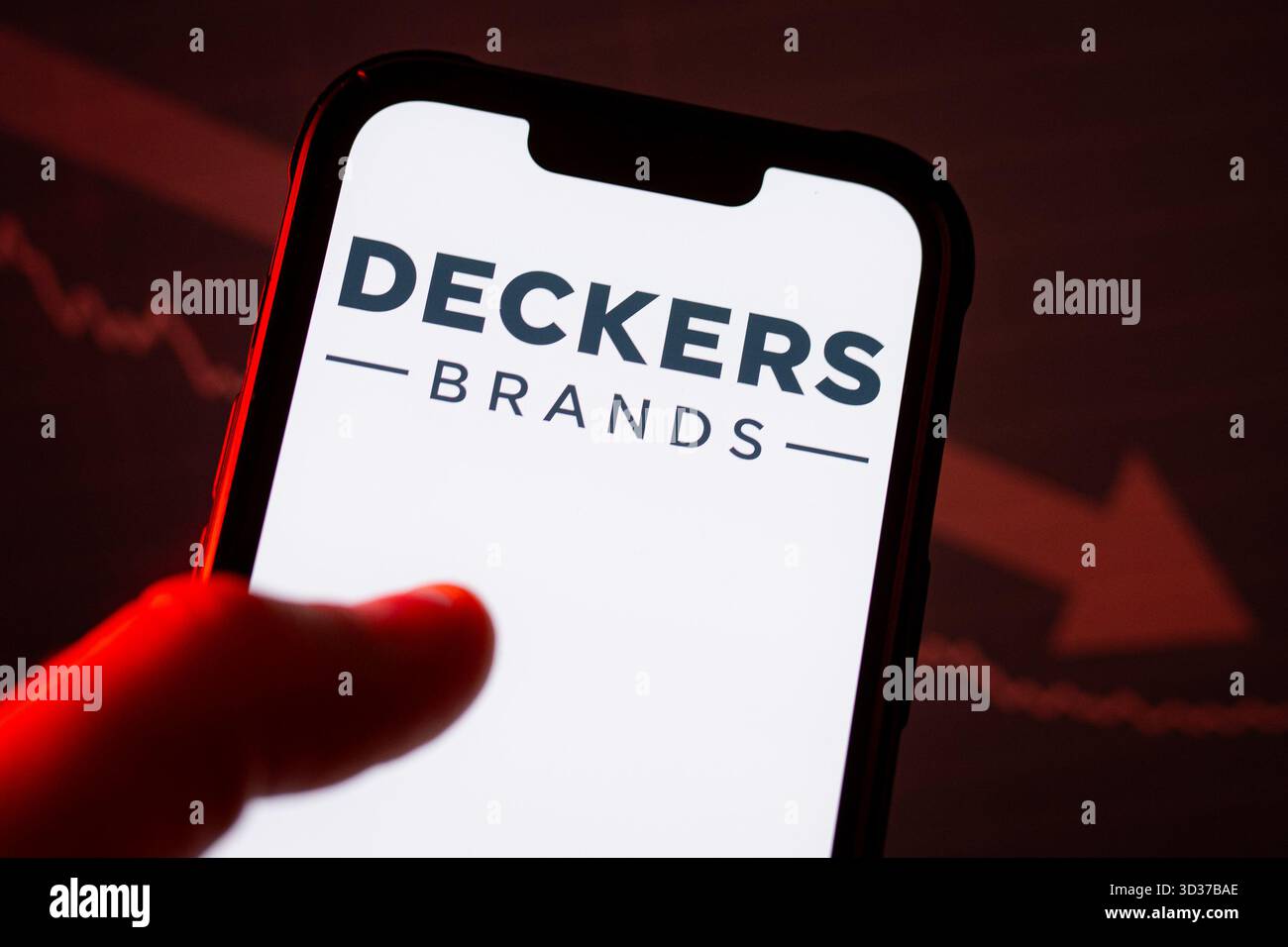 In this photo illustration, a Decker Brands logo is seen displayed on a ...