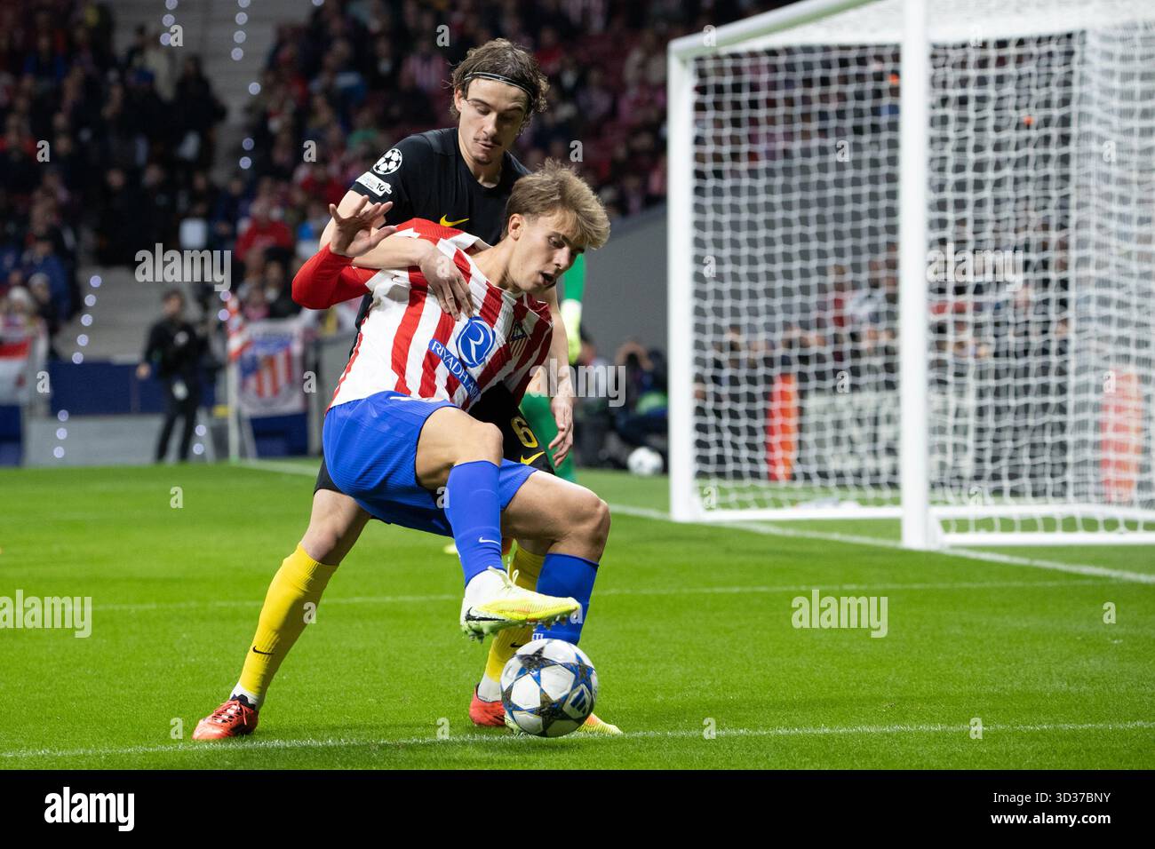 Pablo Barrios, Atlético de Madrid in action during the UEFA Champions ...
