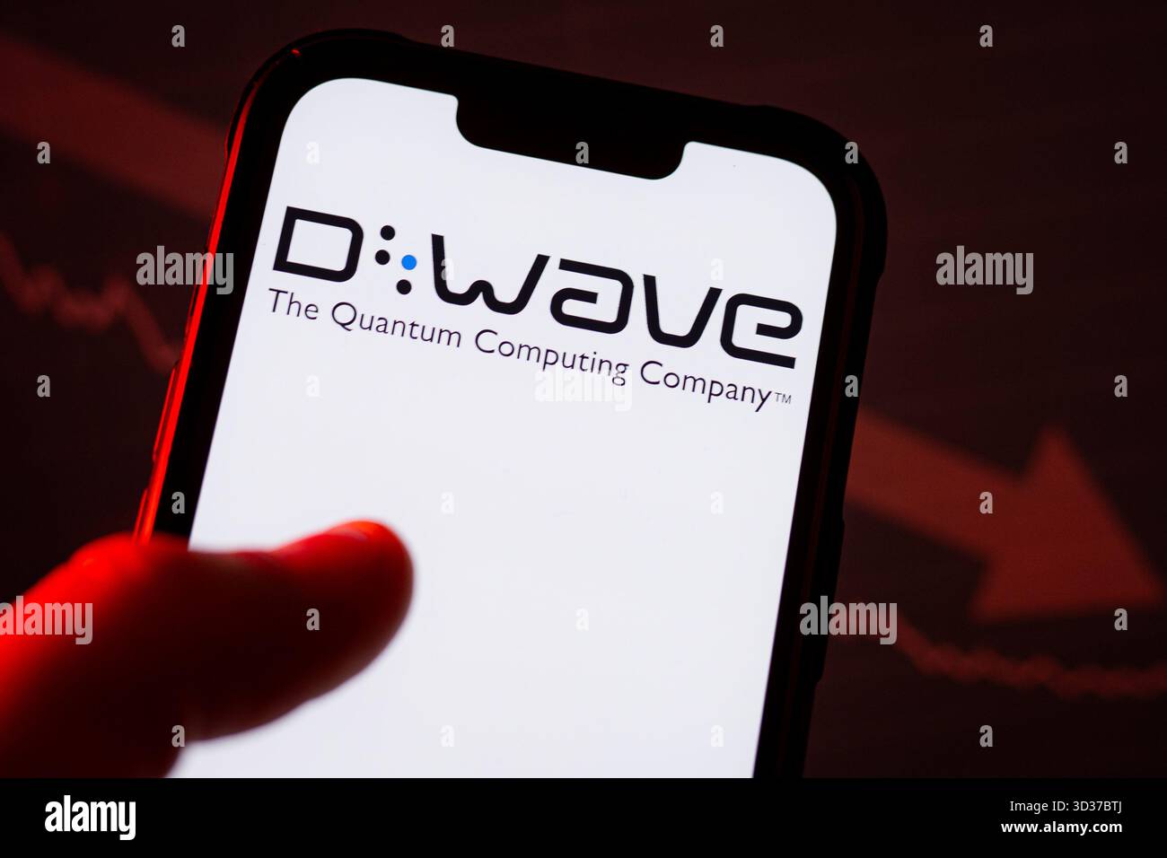 In this photo illustration, a The Quantum Computing Company logo is ...