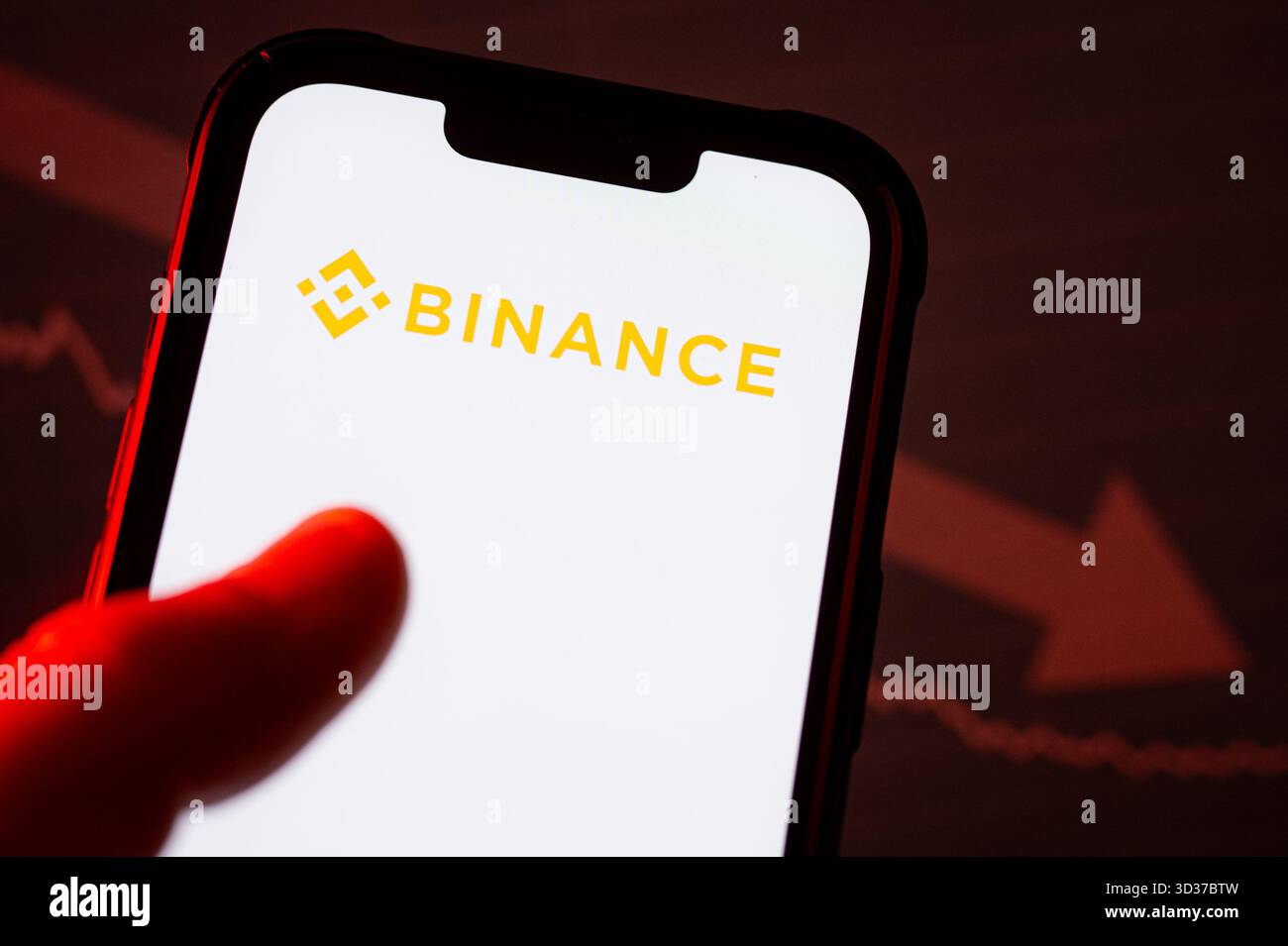 In this photo illustration, a Binance logo is seen displayed on a ...
