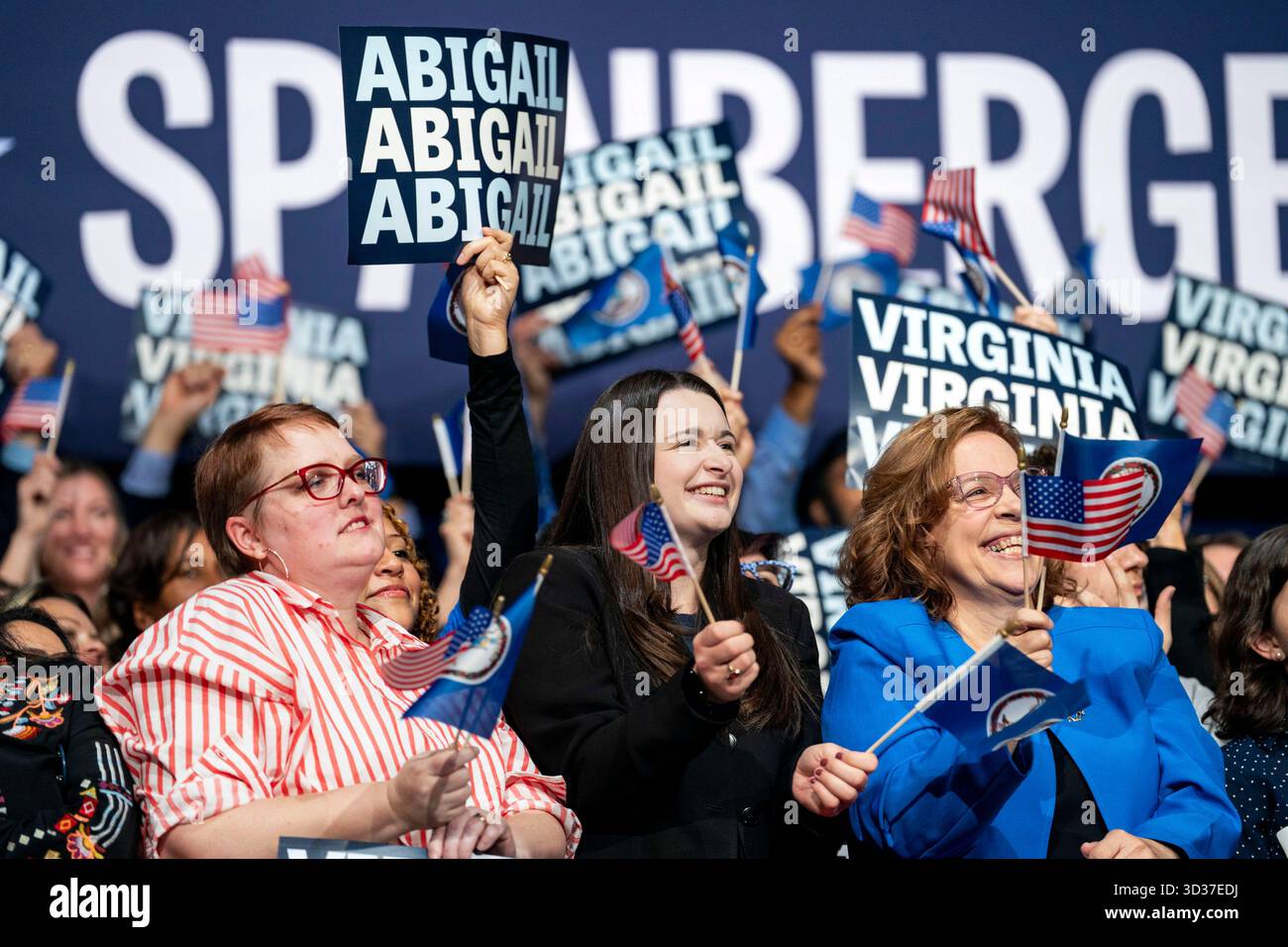Supporters of Virginia Democratic gubernatorial candidate Abigail ...