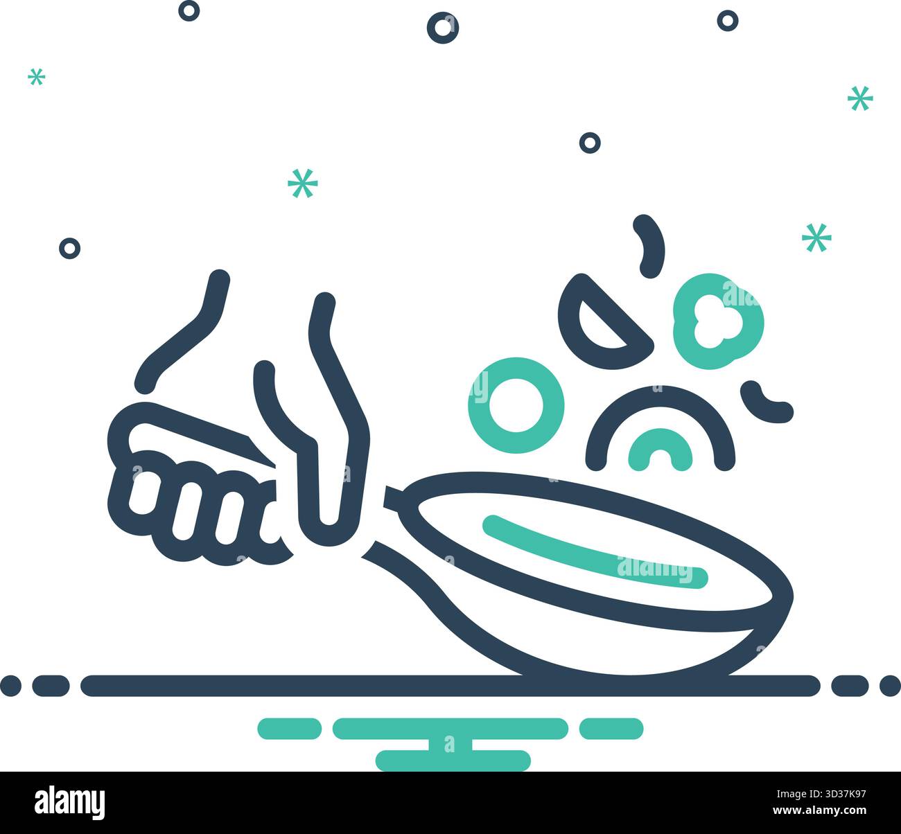 Food handling vector vectors hi-res stock photography and images - Alamy