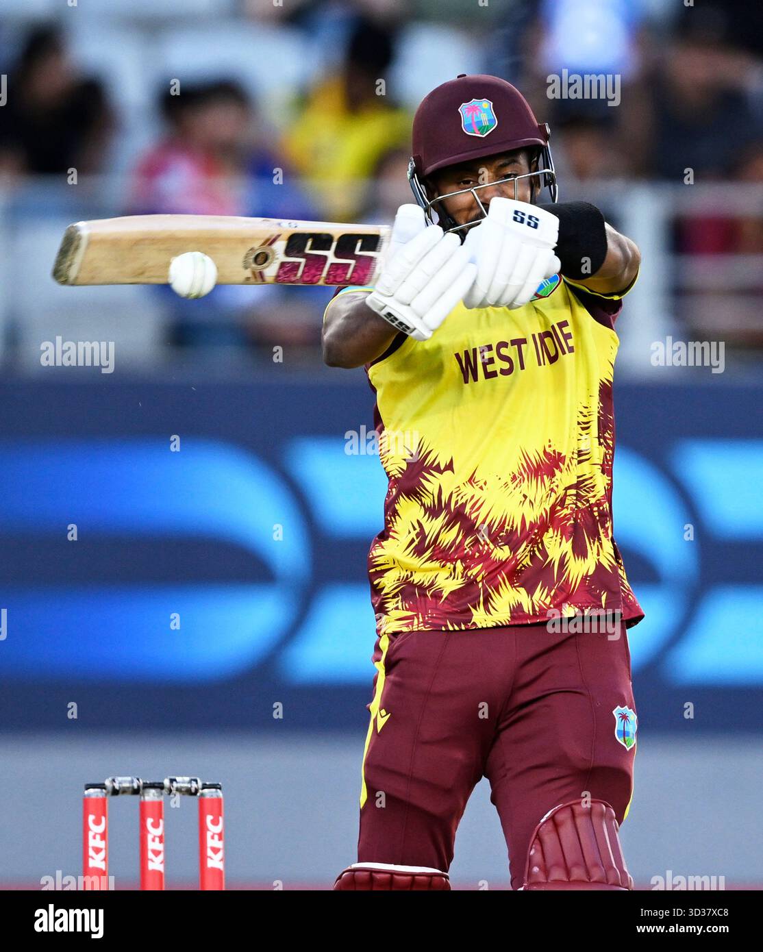 West Indies' Shai Hope bats during the T20 cricket international ...