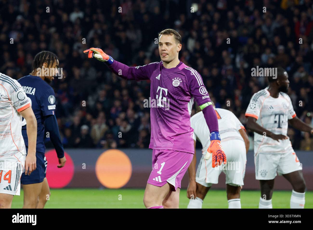 Bayern Munich’s Manuel Neuer during the 2025-26 Champions League phase ...