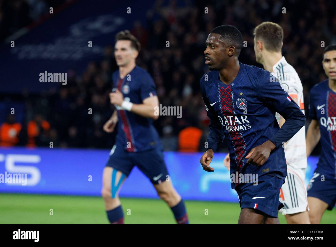 PSG’s Ousmane Dembele during the 2025-26 Champions League phase game ...