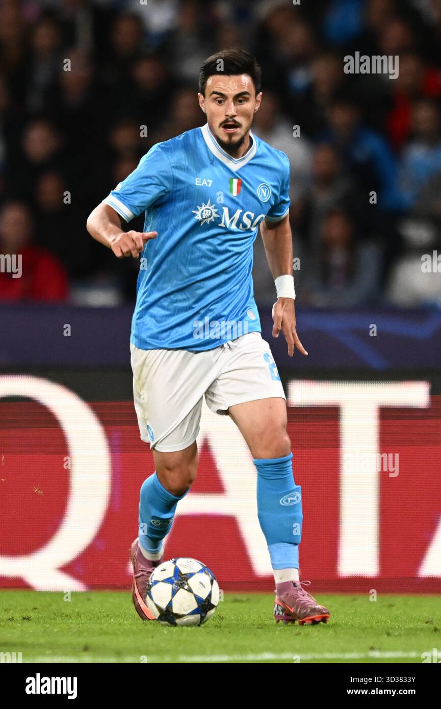 Naples, Italy 4Th Nov. 2025: Eljif Elmas of SSC Napoli in action during ...