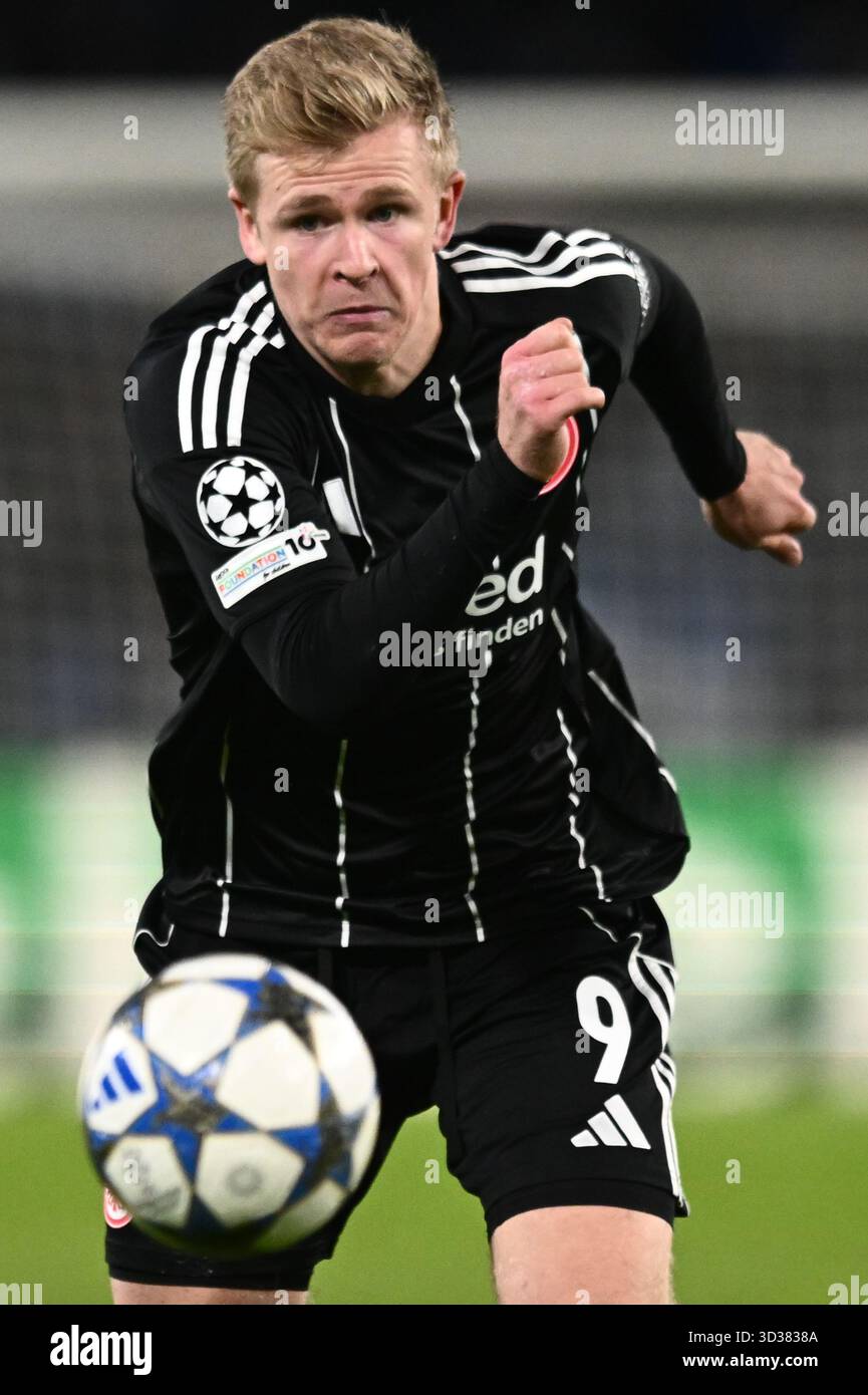 Naples, Italy 4Th Nov. 2025: Jonathan Burkardt of Eintracht Frankfurt ...