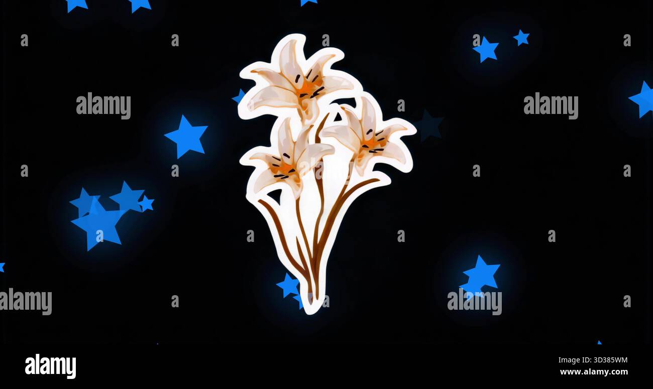 Elegant cluster of white lilies hi-res stock photography and images - Alamy