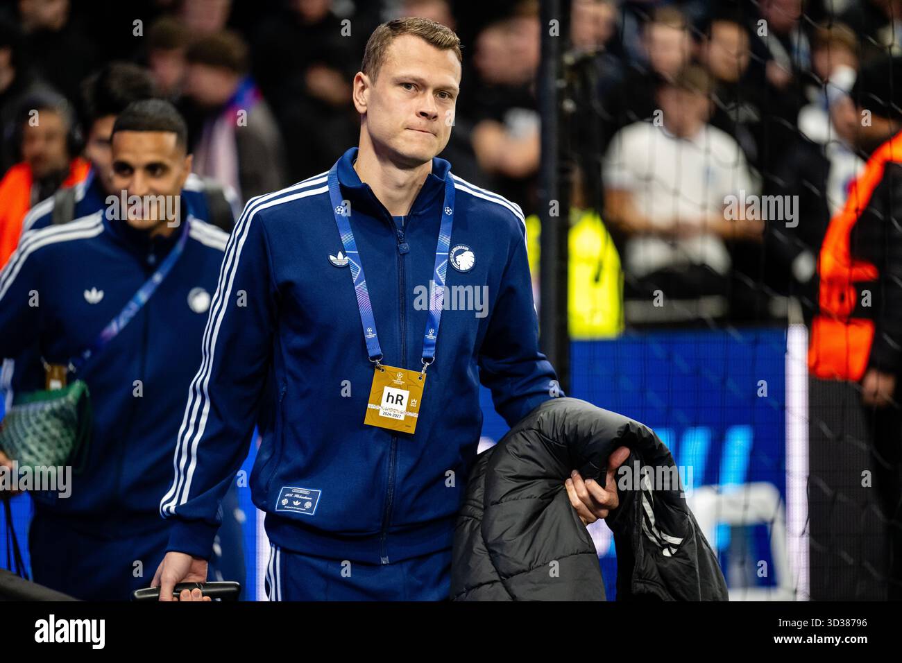 London, England. 04th, November 2025. Viktor Claesson of FC Copenhagen arrives for the UEFA ...