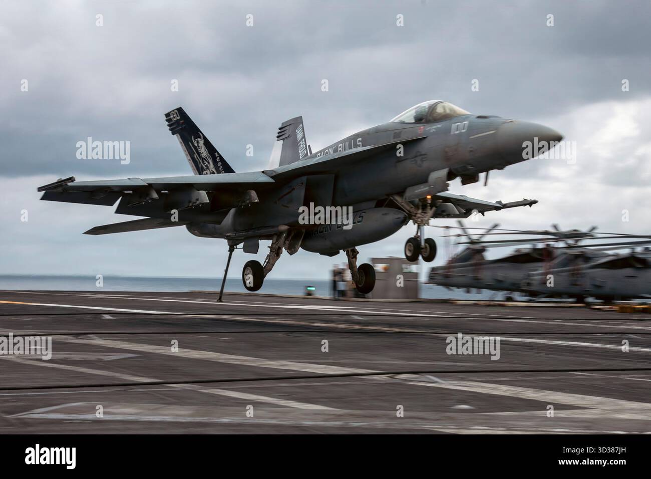 A Carrier Air Wing 8 F/A-18E Super Hornet, attached to Strike Fighter ...