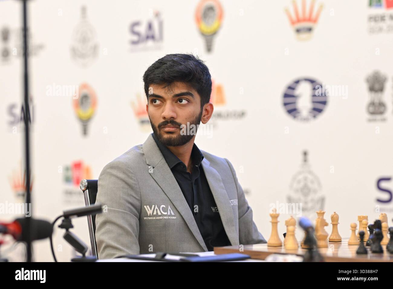 News - FIDE World cup Goa 2025 Dommaraju Gukesh IND in the Round 2 game at Resort Rio during ...