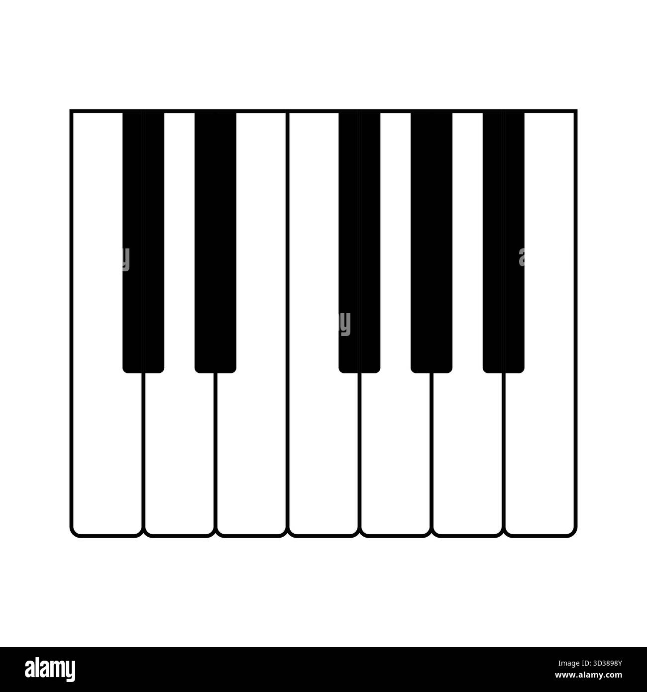 Piano keyboard layout, Simplified piano key pattern showing musical ...