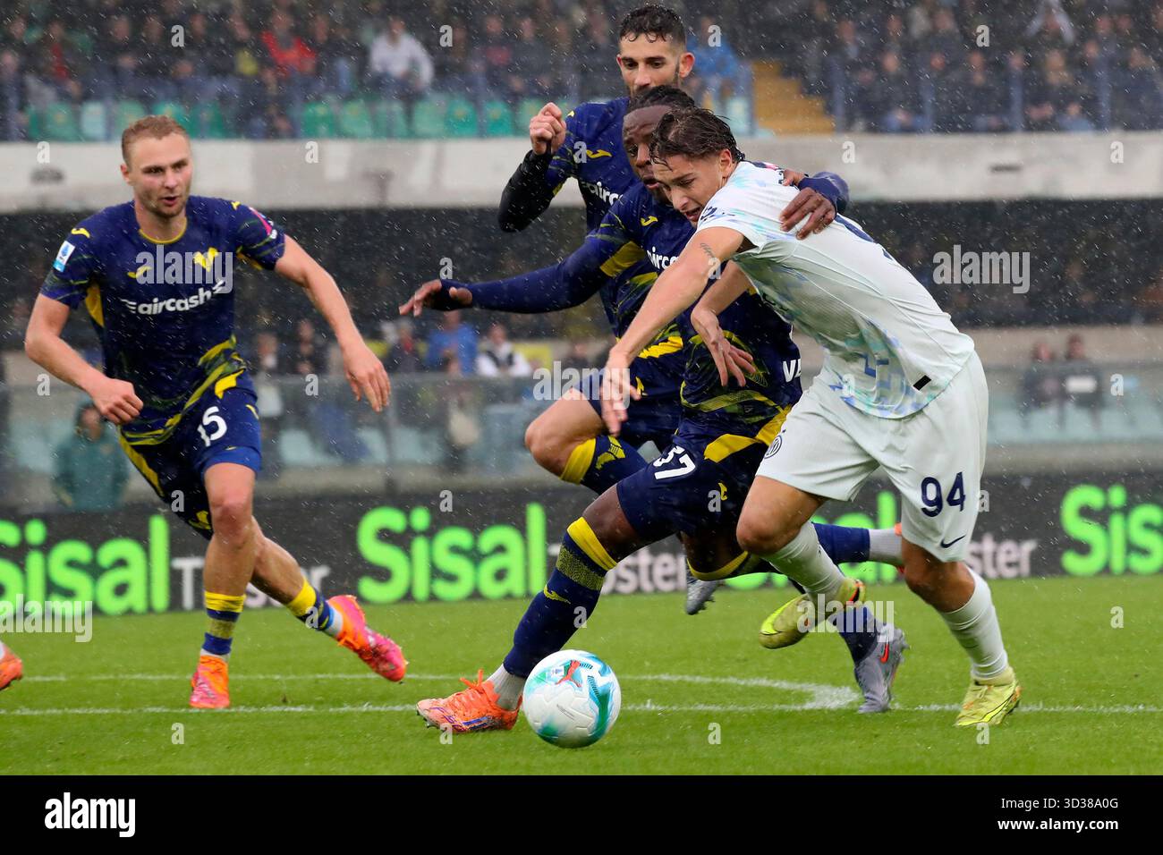 Inter Milan's Francesco Pio Esposito during the Serie A soccer match ...