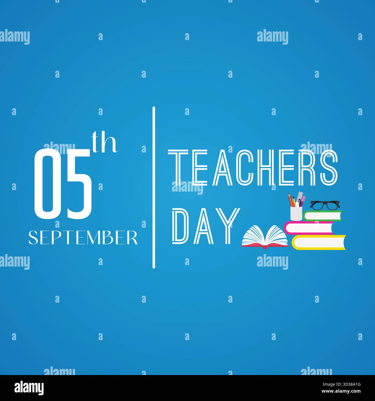 Teachers day design Stock Vector Images - Alamy