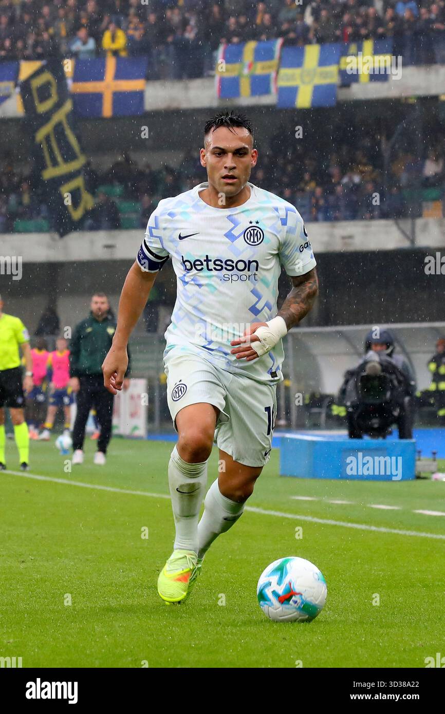 Inter Milan’s Lautaro Martinez during the Serie A soccer match between ...