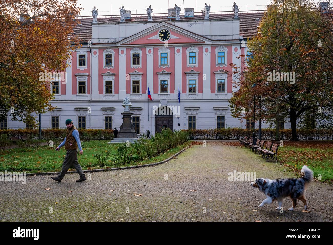 Baroque building of Invalidovna, built by Kilian Ignac Dientzenhofer ...