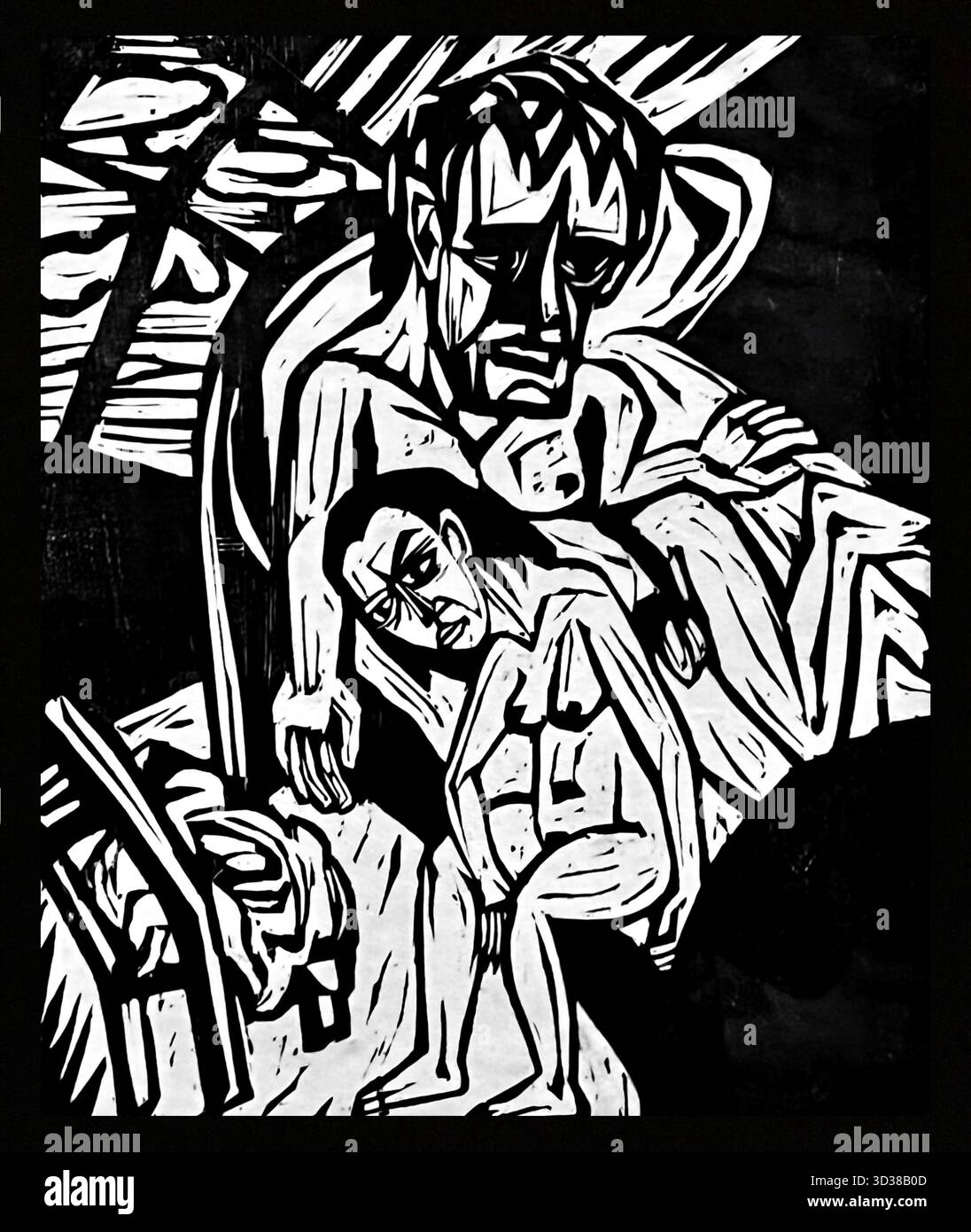 Hermann Scherer - Baal - Bertolt Brecht - 1925 - The print depicts two ...