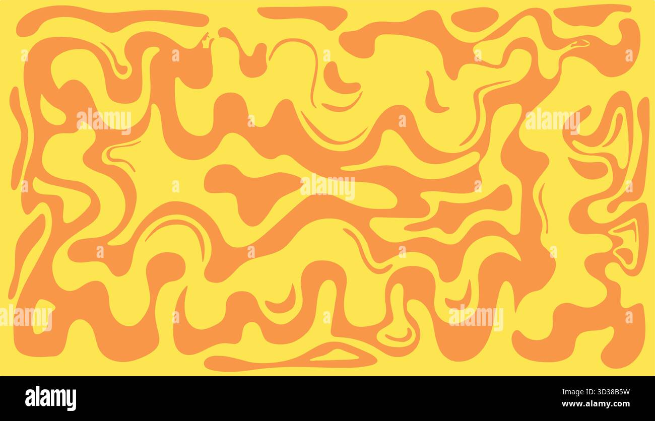 Trippy Candy & Beer Pattern Background: Abstract Vector Melting Caramel ...
