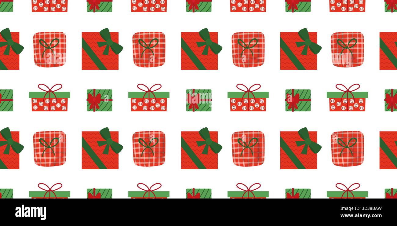 Christmas background gifts red Stock Vector Images - Alamy