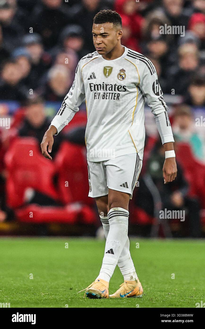 Kylian Mbappe of Real Madrid during the UEFA Champions League Matchday ...