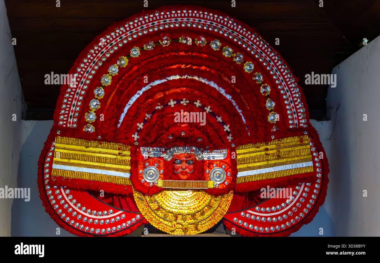 Headgear Mask for the Ritual Dance Performance of Theyyam in Kerala ...
