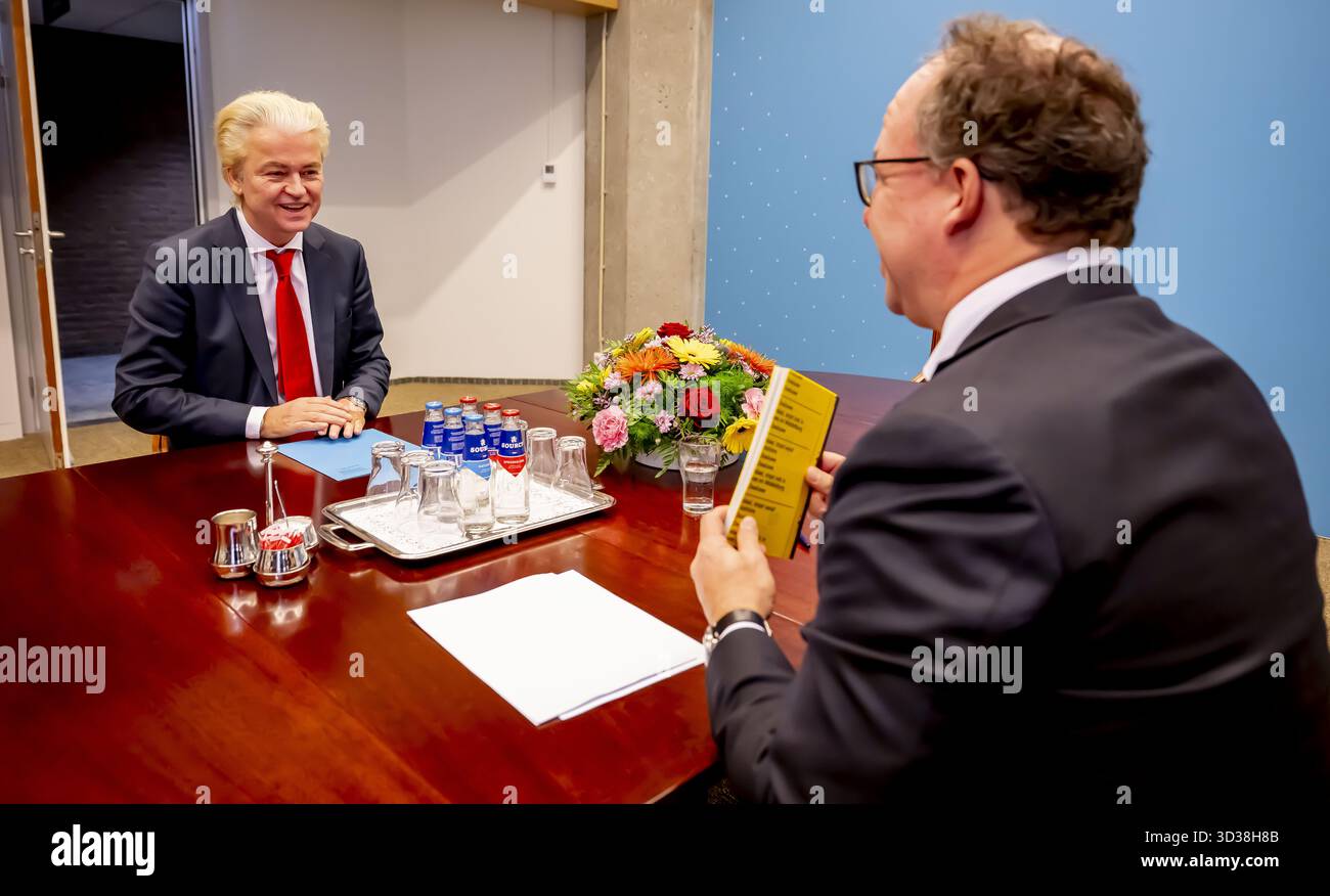EN HAGUE - Wouter Koolmees, scout, holds talks with the party leaders ...