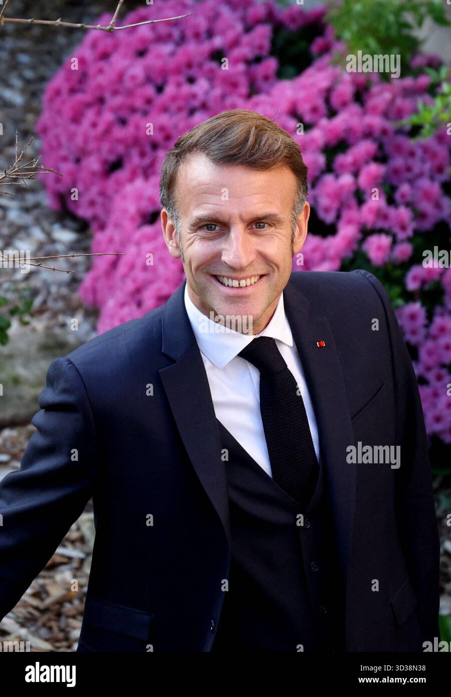 French President Emmanuel Macron visits the newly renovated Pierre Loti ...
