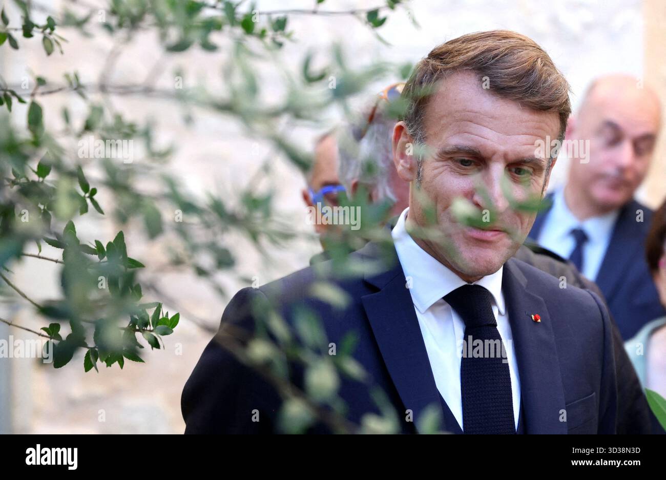 French President Emmanuel Macron visits the newly renovated Pierre Loti ...