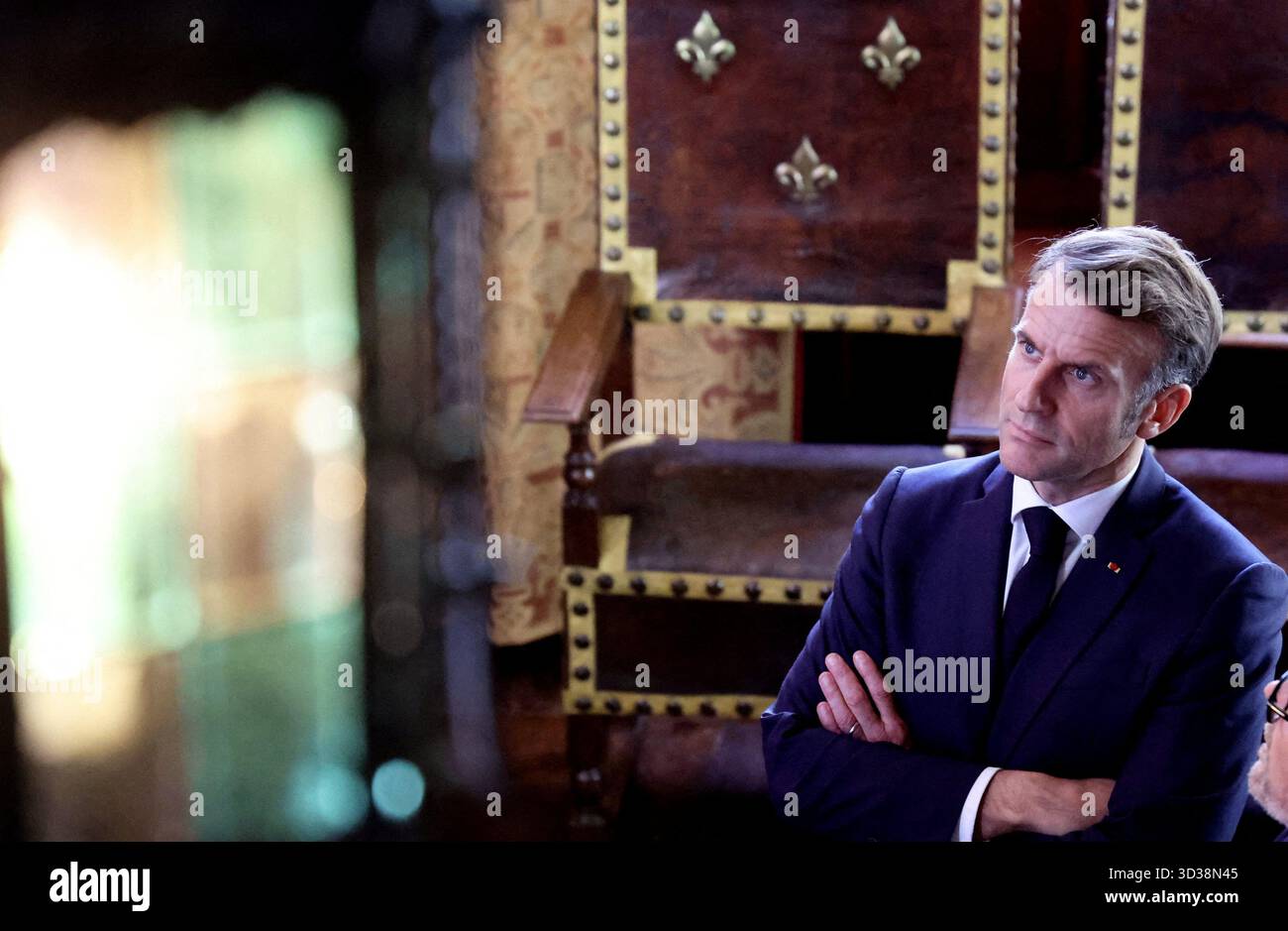 French President Emmanuel Macron visits the newly renovated Pierre Loti ...