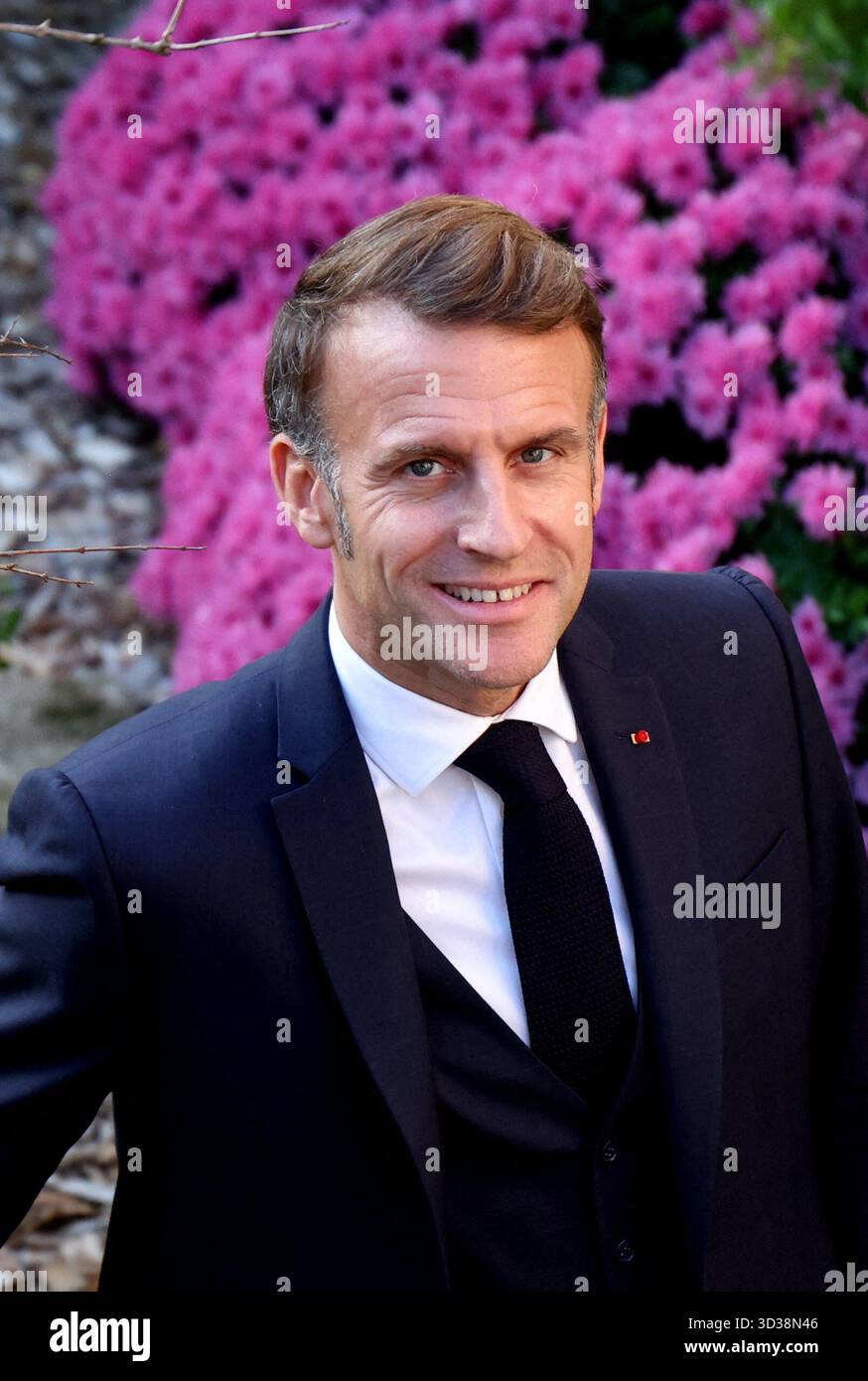 French President Emmanuel Macron visits the newly renovated Pierre Loti ...