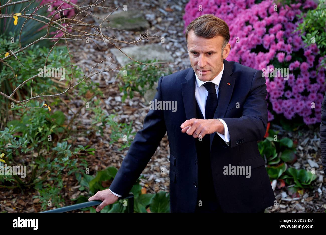 French President Emmanuel Macron visits the newly renovated Pierre Loti ...