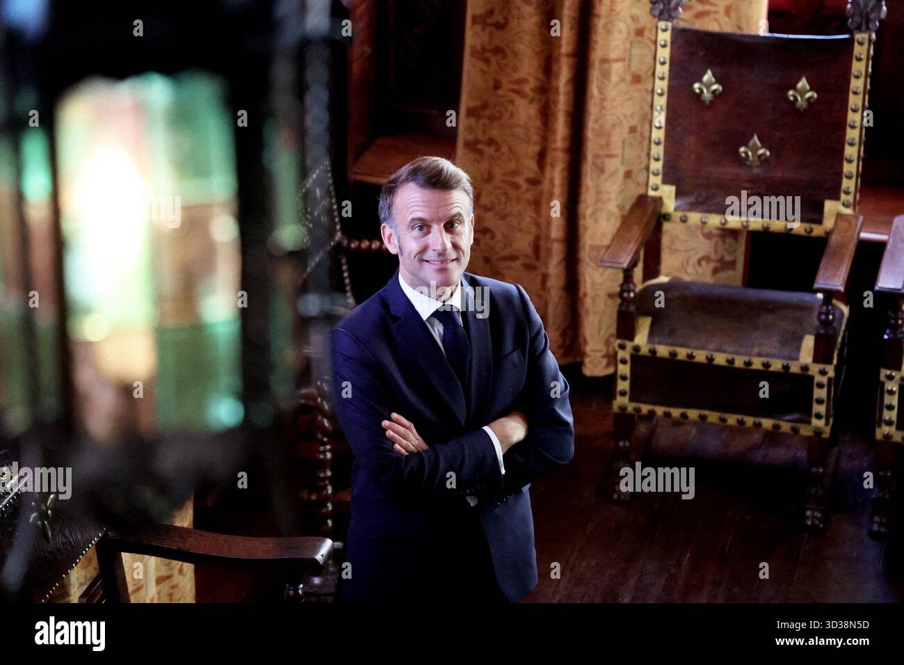 French President Emmanuel Macron visits the newly renovated Pierre Loti ...