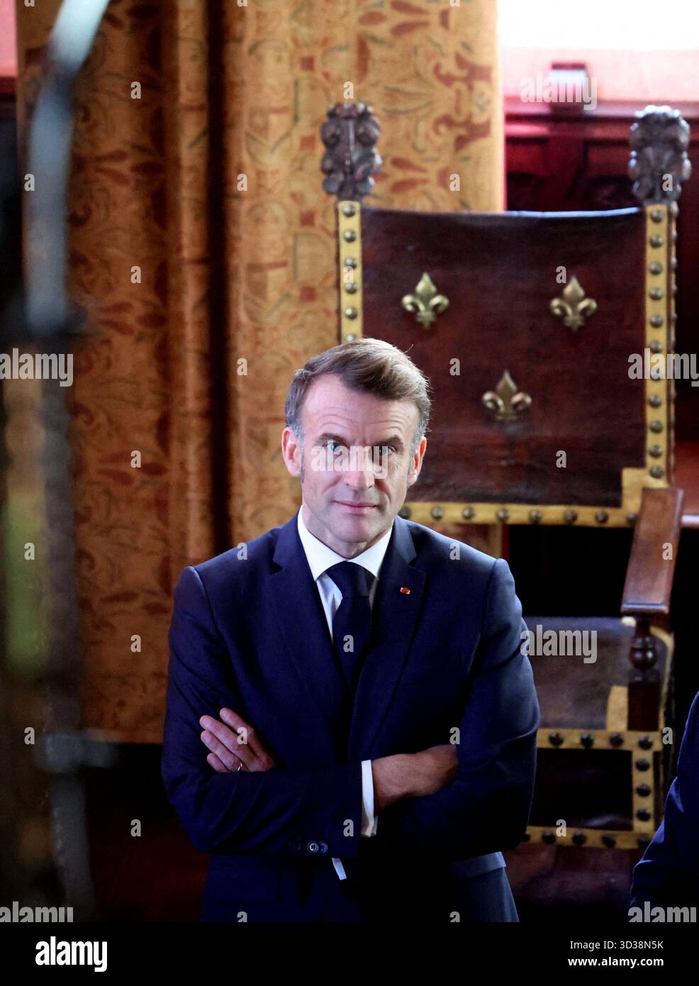 French President Emmanuel Macron visits the newly renovated Pierre Loti ...