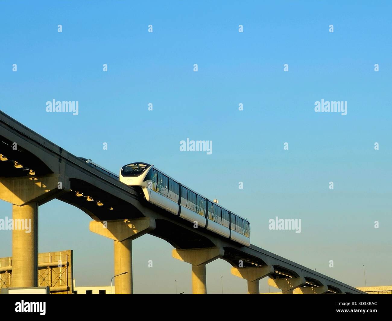 Cairo, Egypt, October 27 2025: The Cairo Monorail is a two-line rapid ...