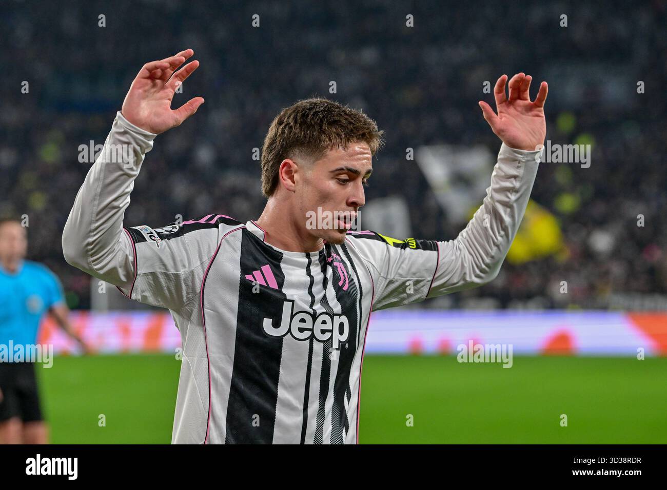 Turin, Italy. 04th, November 2025. Kenan Yildiz (10) of Juventus seen ...