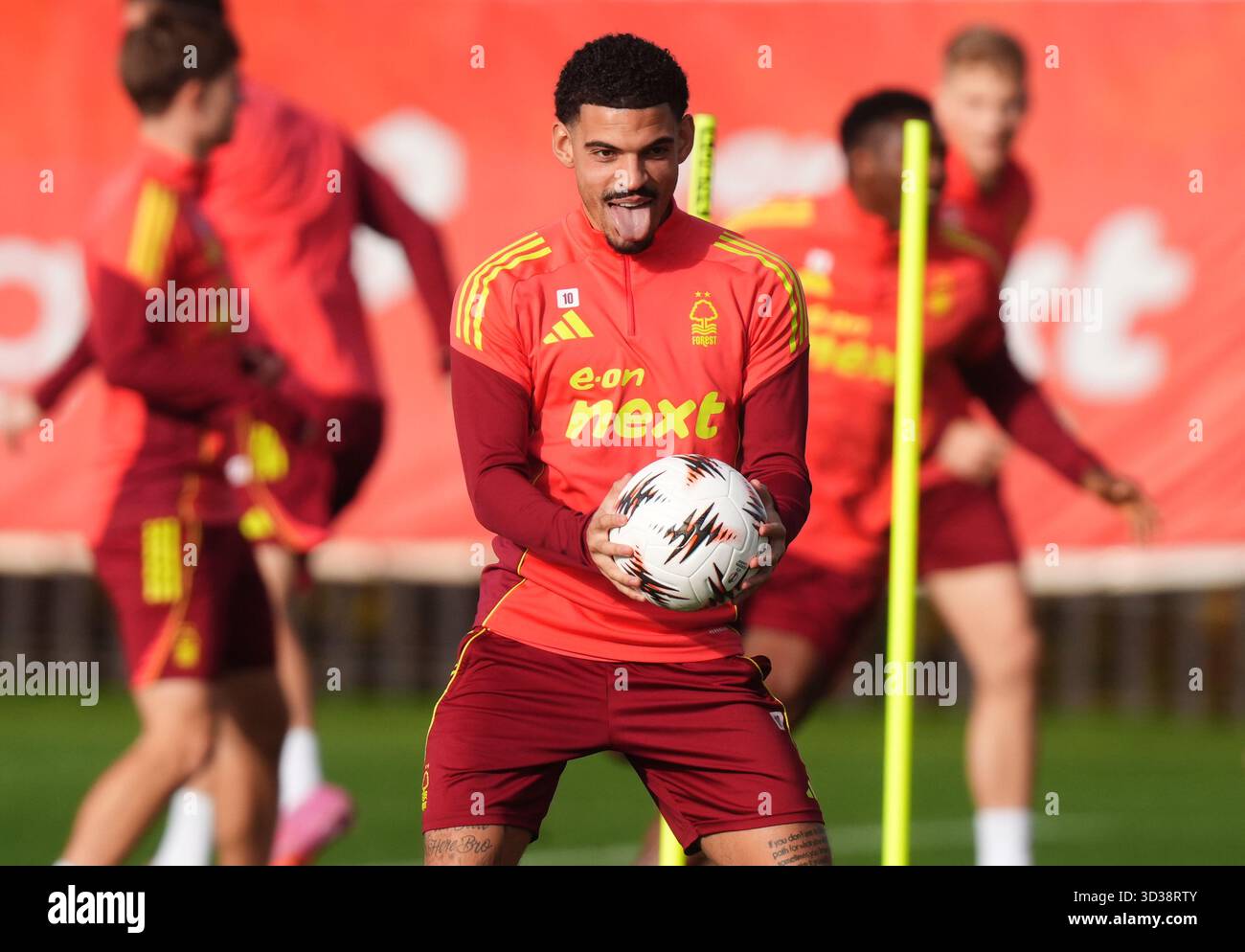 Nottingham Forest's Morgan Gibbs-White during a training session at the ...