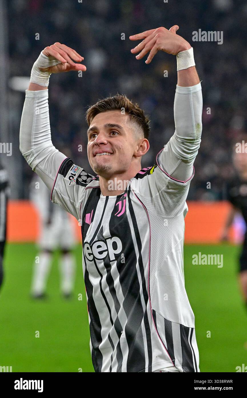 Turin, Italy. 04th, November 2025. Francisco Conceicao of Juventus seen ...