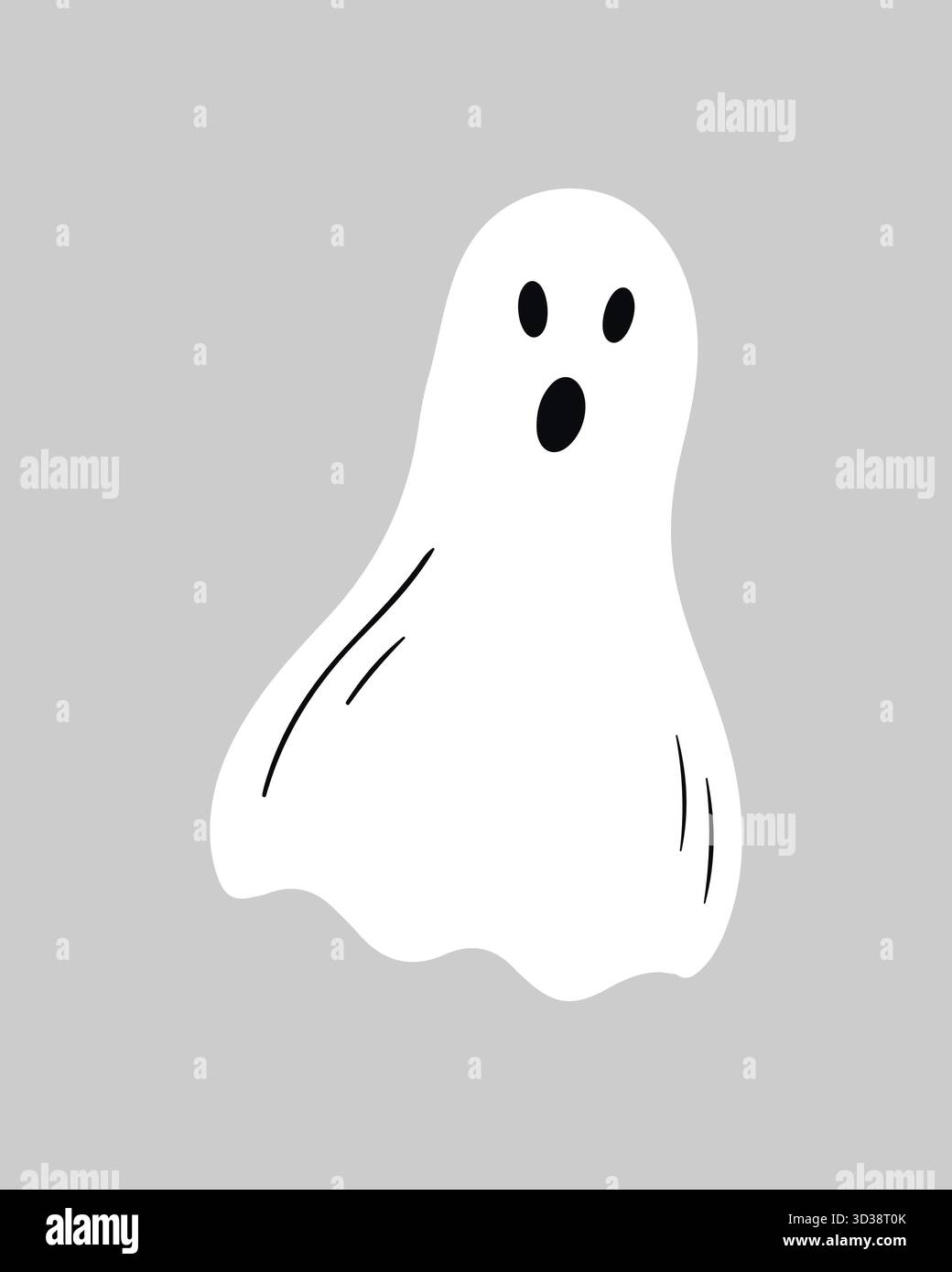 Pacman ghost cartoon, isolated on white background. Vector illustration ...