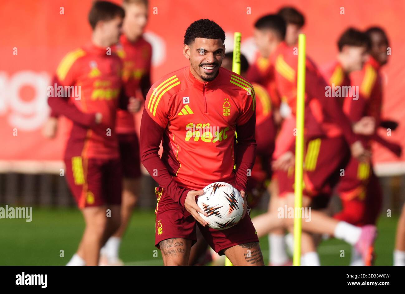 Nottingham Forest's Morgan Gibbs-White during a training session at the ...