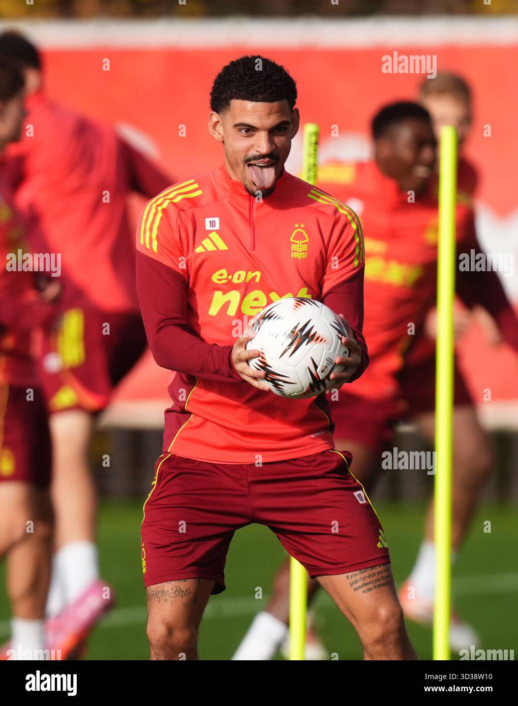 Nottingham Forest's Morgan Gibbs-White during a training session at the ...