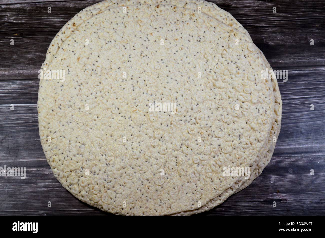 Chia bread, a type of bread made with chia seeds, which makes it a ...